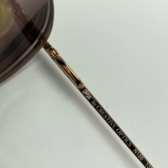 Accessories | Vintage Nba Creative Optics Red Gold Oval Frames | Poshmark